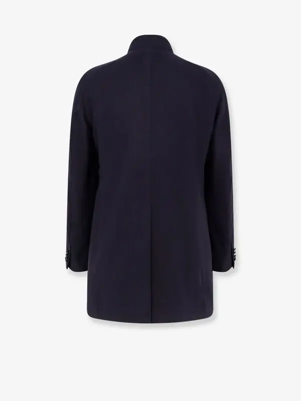 Tagliatore Gordon Wool And Cashmere Coat - Blue