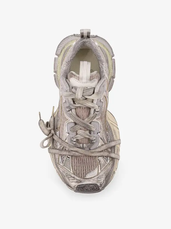 Balenciaga 3xl Low-top Mesh Sneakers - Grey