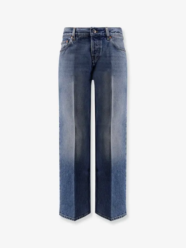 Gucci Cotton Jeans With Rosso Ancora Naplak Tag