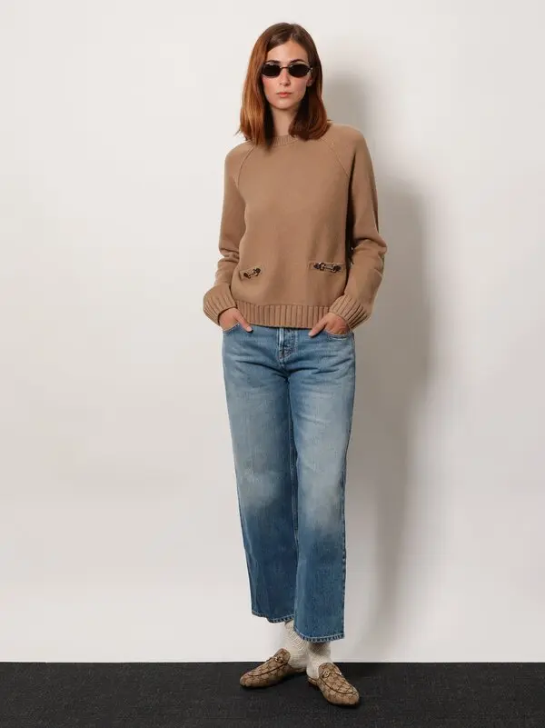 Gucci Cotton Jeans With Rosso Ancora Naplak Tag
