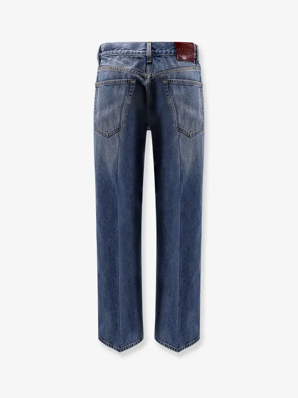 Gucci Cotton Jeans With Rosso Ancora Naplak Tag