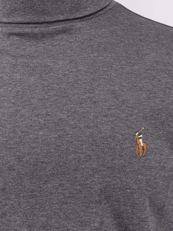 Polo Ralph Lauren Cotton Turtleneck Sweater - Grey