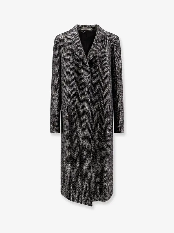 Tagliatore Amanda Herringbone Fabric Coat