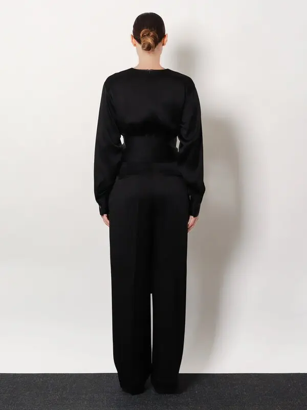 RÓHE Relaxed Satin Trousers