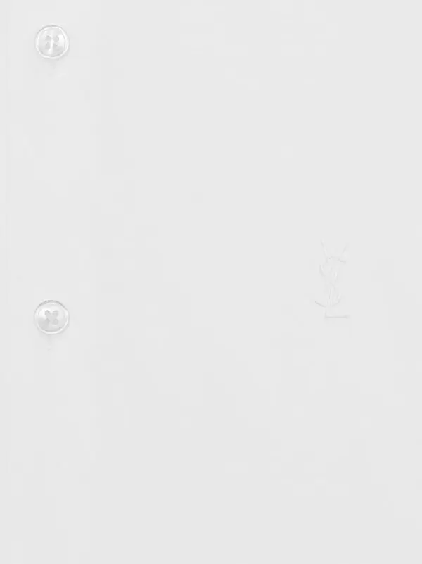 Saint Laurent Cassandre Stretch Cotton Shirt