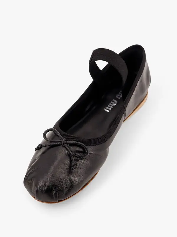 Miu Miu Leather Ballet Flats