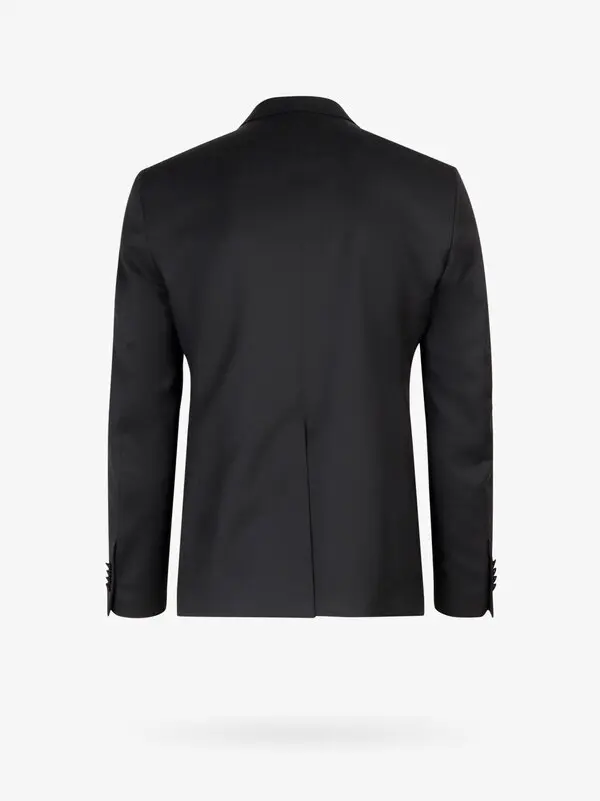 Tagliatore Virgin Wool Tuxedo With Removable Brooch