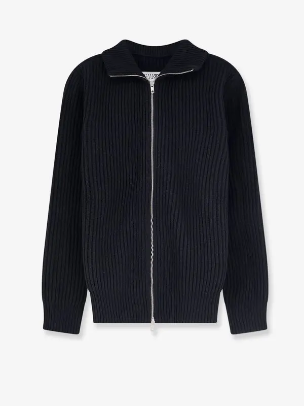 MAISON MARGIELA Ribbed Wool Blend Cardigan