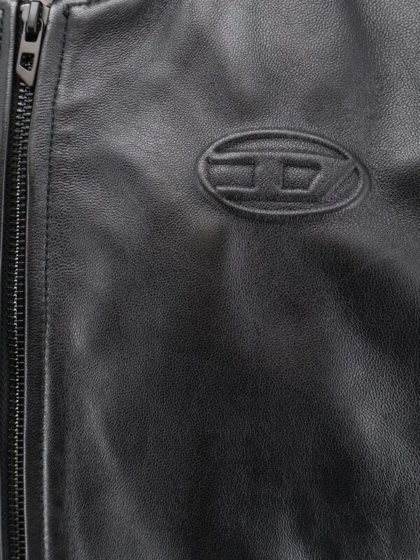DIESEL® Ilyan Leather Bomber Jacket