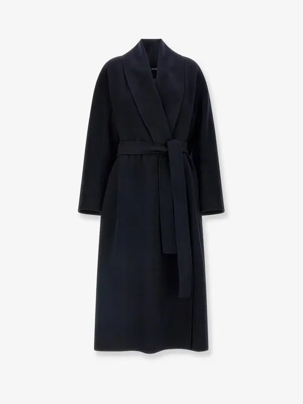 Max Mara Virgin Wool Coat - Blue
