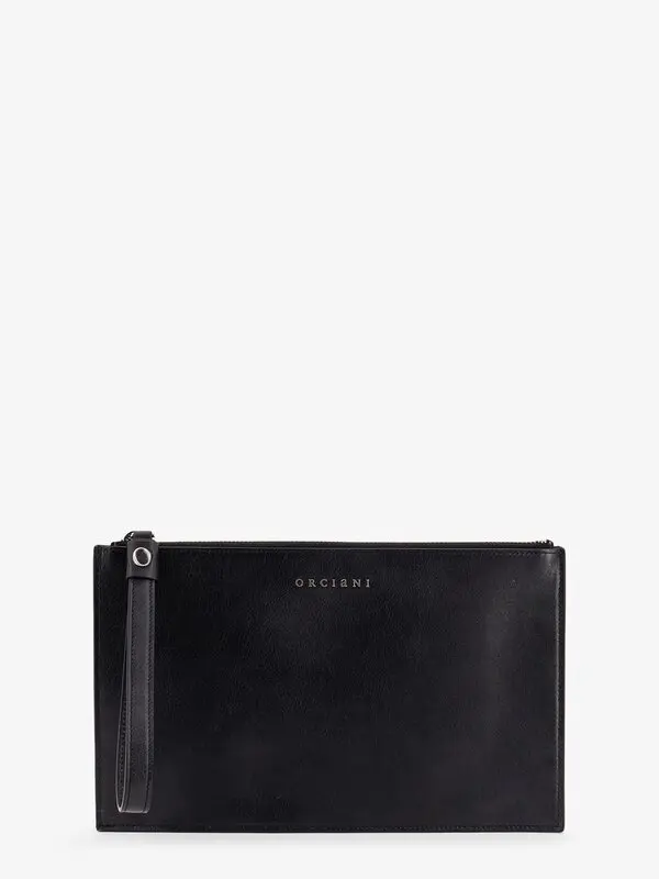 Orciani Leather Clutch Bag