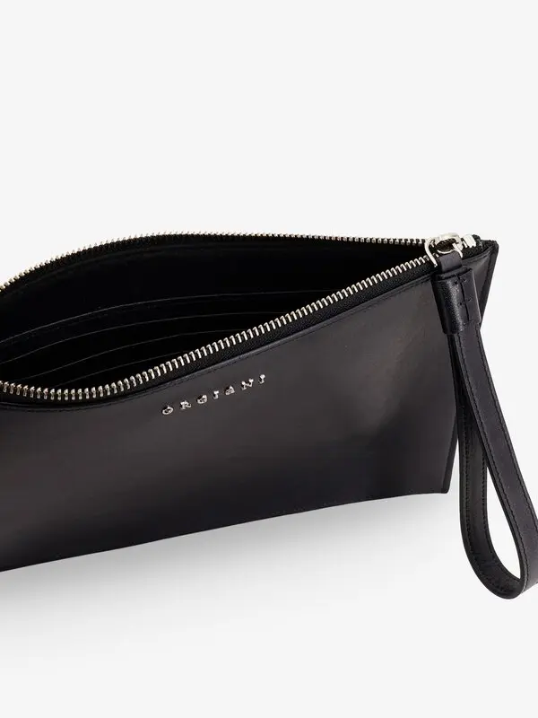 Orciani Leather Clutch Bag