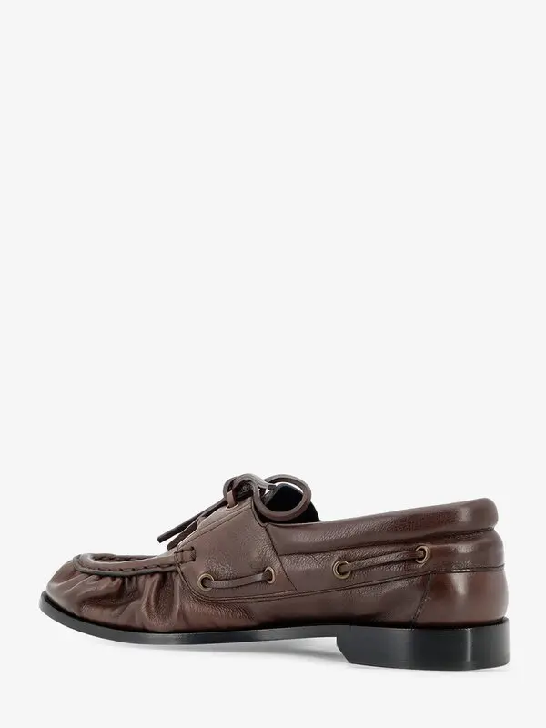 Saint Laurent Le Loafer Bateau Leather Loafers