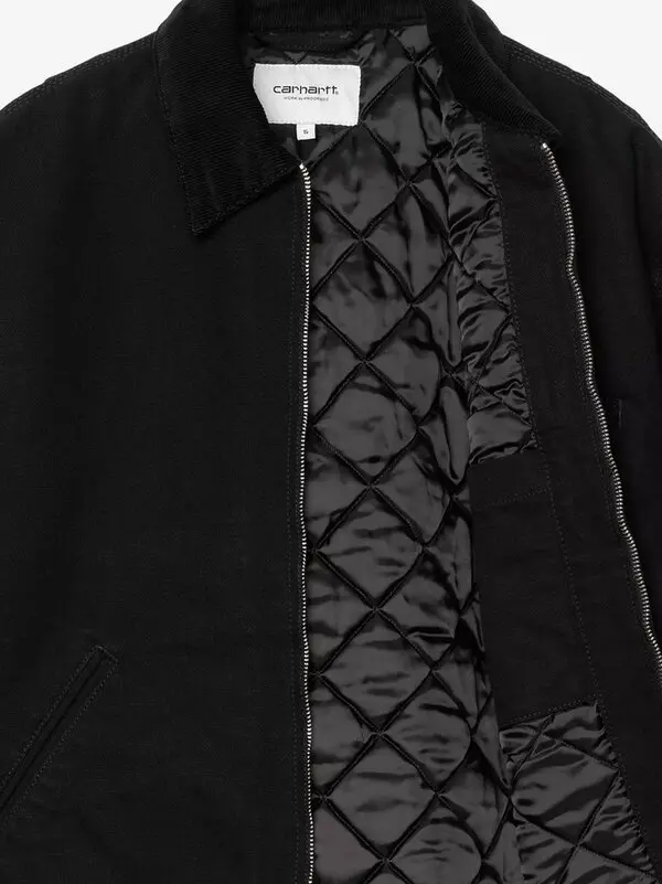 Carhartt Work In Progress Detroit Canvas Jacket With Front Logo Patch