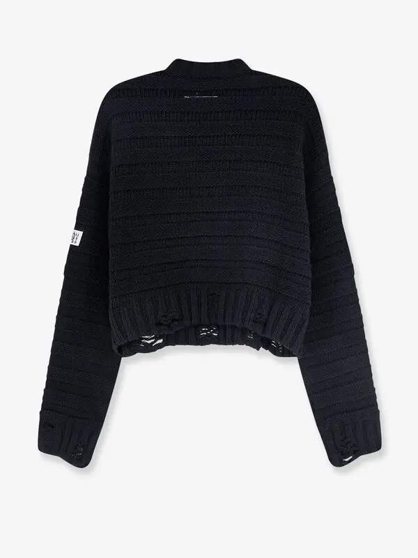 MAISON MARGIELA Destroyed Effect Wool Blend Sweater