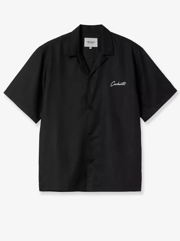 Carhartt Work In Progress Delray Tencel And Cotton Shirt - Black