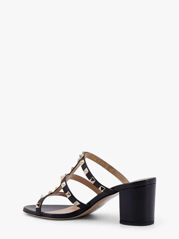 Valentino Garavani Rockstuds Leather Sandals With Iconic All-over Studs