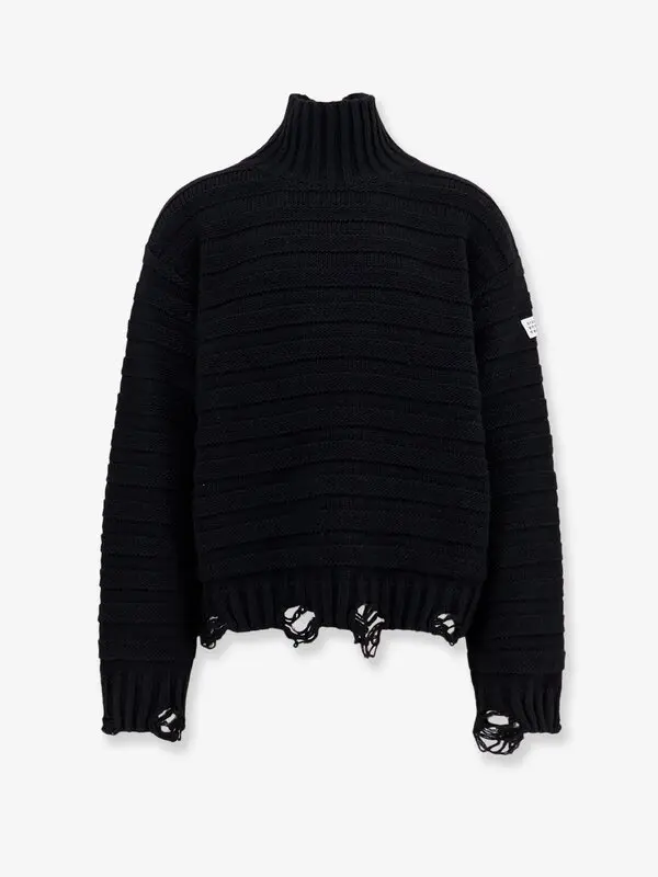 MAISON MARGIELA Wool Blend Sweater With Distressed Effect