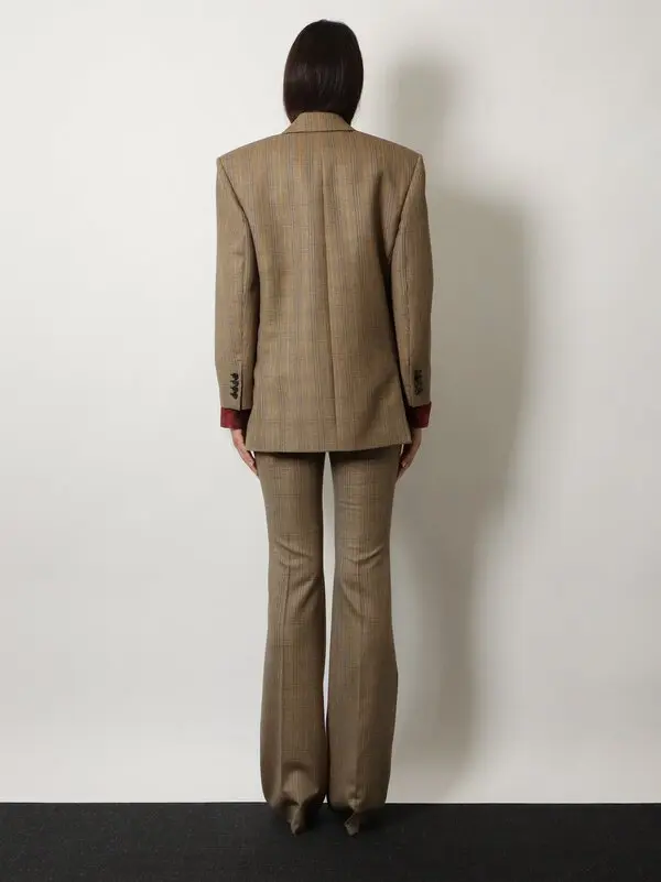 Saint Laurent Prince Of Wales Certified Wool Blazer