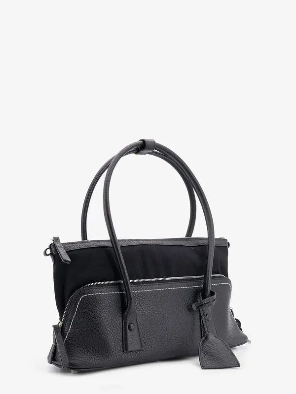 MAISON MARGIELA 5ac East West Leather Shoulder Bag - Black