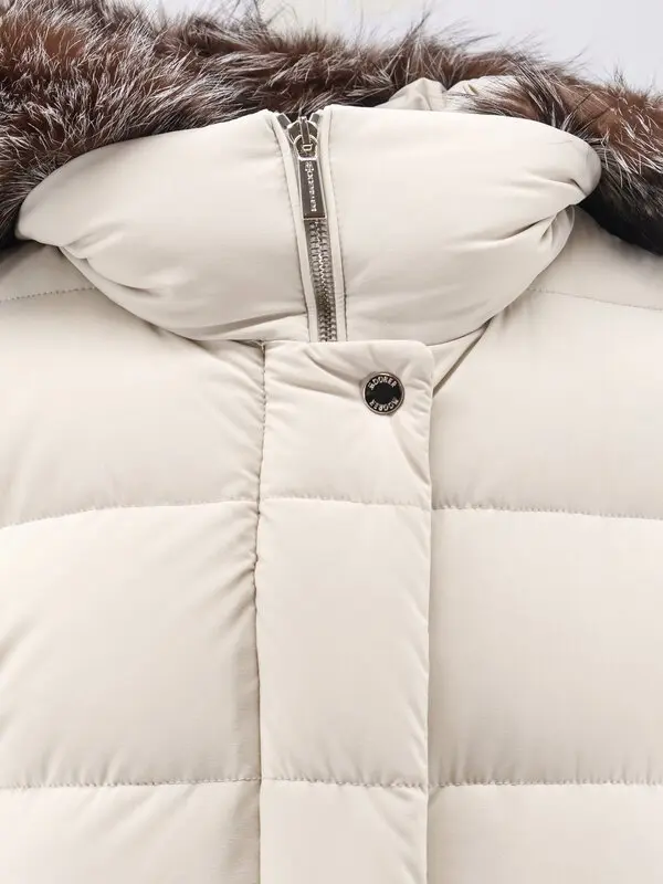 MOORER Zagar-kn Water-repellent Stretch Fabric Long Down Coat