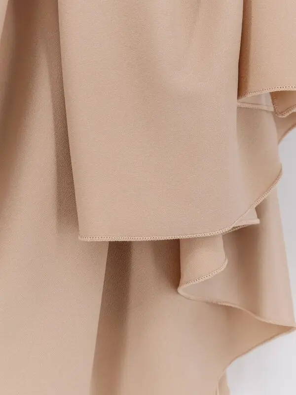 ACTUALEE Long Dress With Satin Band