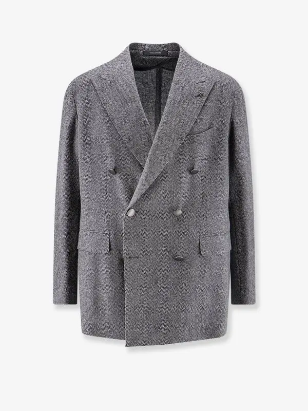 Tagliatore Double-breasted Virgin Wool And Cashmere Blazer