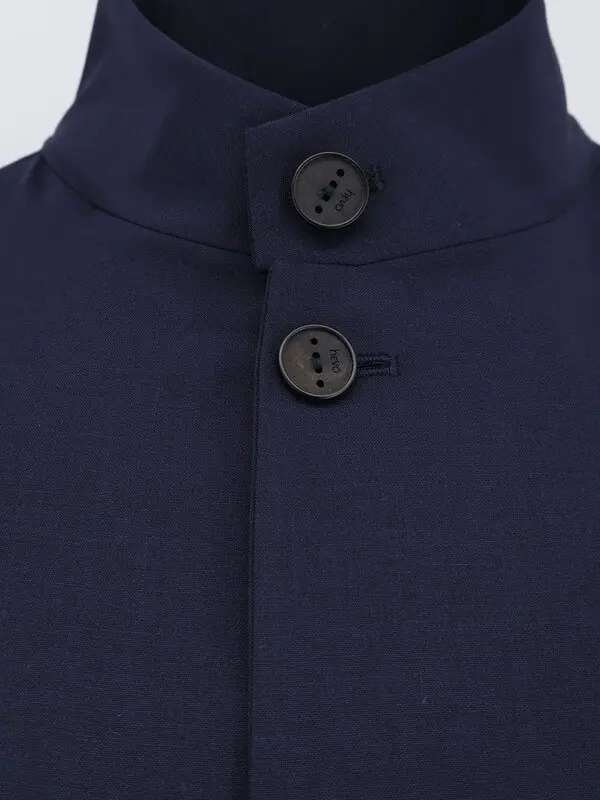 HEVO Casalvecchio Wool Blend Jacket - Blue
