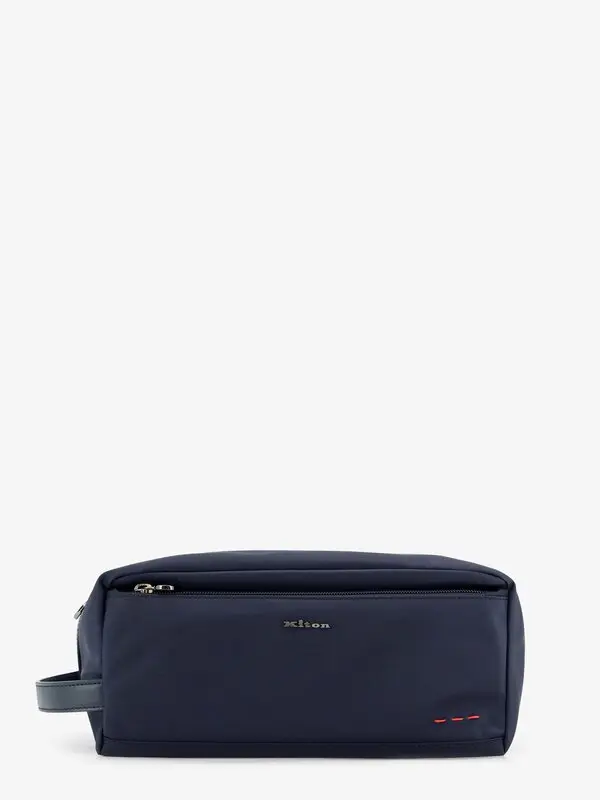 Kiton Nylon Beauty Case With Logo