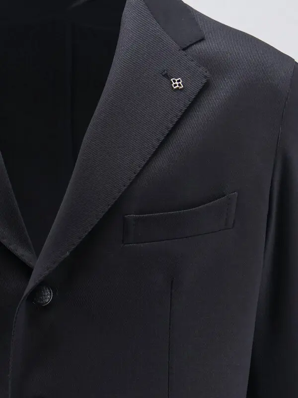 Tagliatore Single-breasted Stretch Virgin Wool Blazer