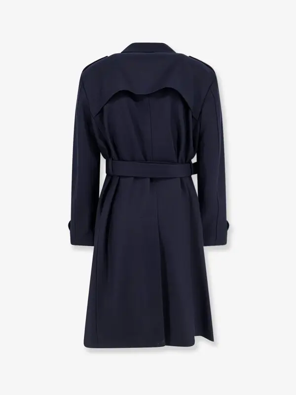Tagliatore Water Repellent Virgin Wool Trench Coat
