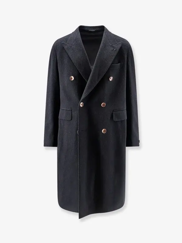 Tagliatore Unlined Virgin Wool And Cashmere Coat