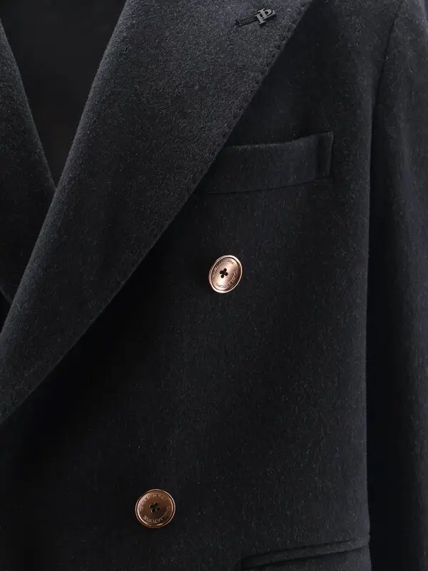 Tagliatore Unlined Virgin Wool And Cashmere Coat