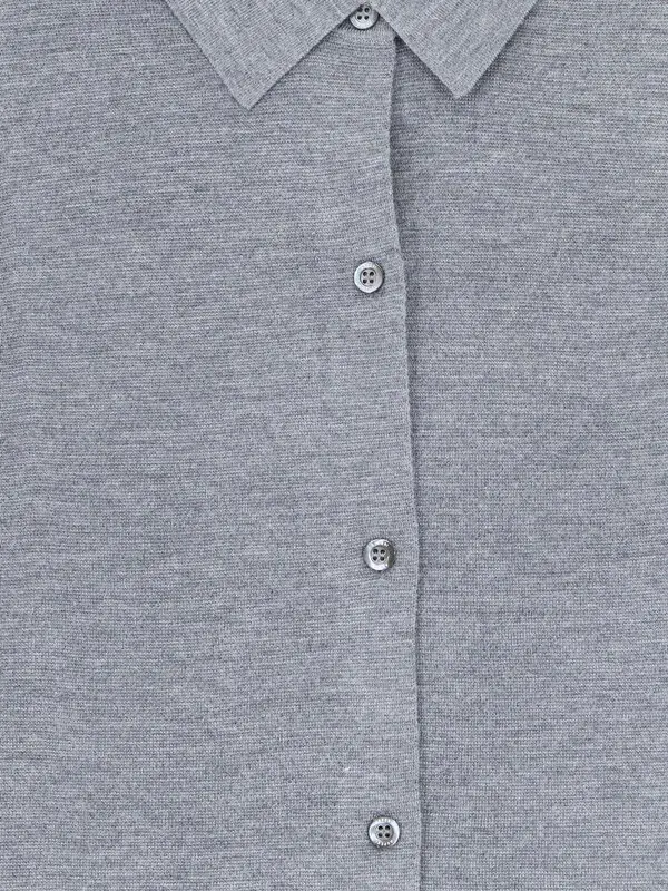 Aspesi Virgin Wool Cardigan - Grey