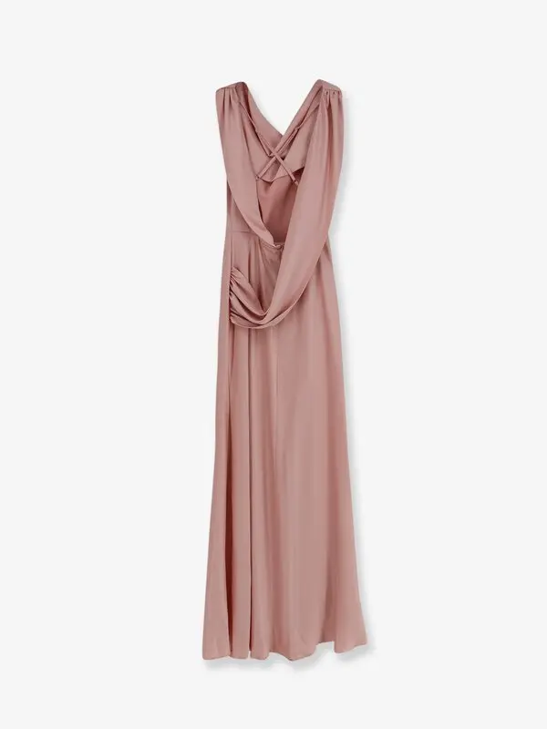 ACTUALEE Satin Long Dress
