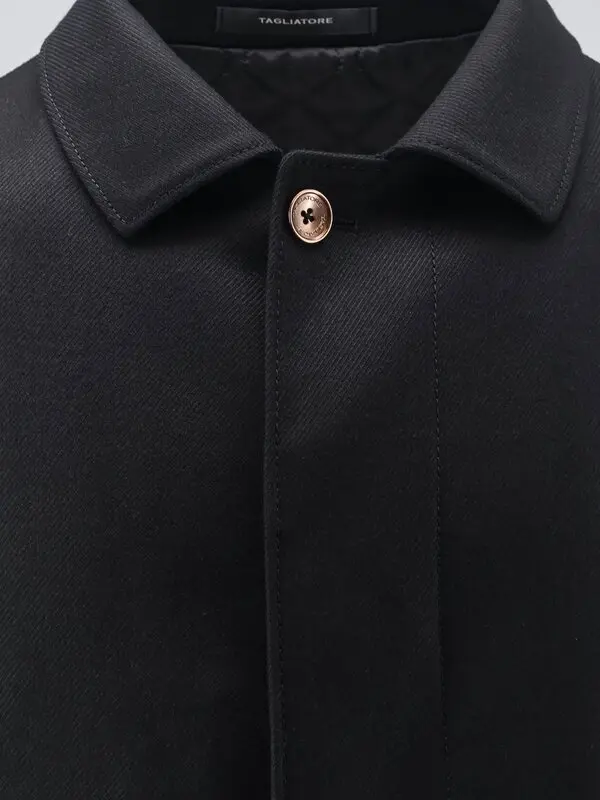 Tagliatore Water Repellent Virgin Wool Coat