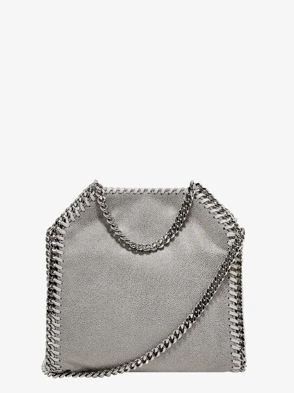 Stella McCartney Falabella Tiny Shaggy Deer Crossbody Bag - Grey
