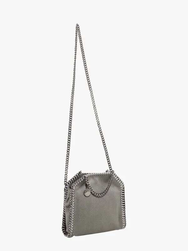 Stella McCartney Falabella Tiny Shaggy Deer Crossbody Bag - Grey