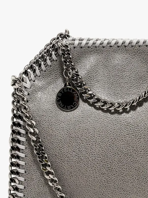 Stella McCartney Falabella Tiny Shaggy Deer Crossbody Bag - Grey