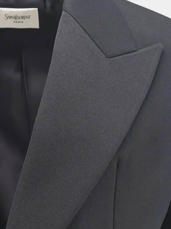 Saint Laurent Single-breasted Certified Wool Blazer