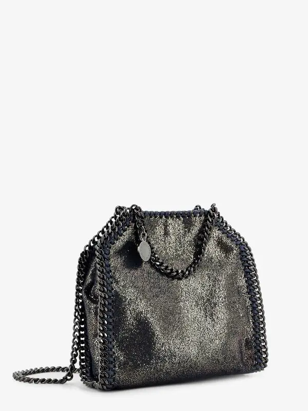 Stella McCartney Falabella Tiny Shiny Shaggy Deer Crossbody Bag - Blue