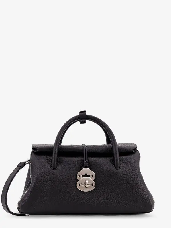 ZANELLATO Hammered Leather Crossbody Bag - Black