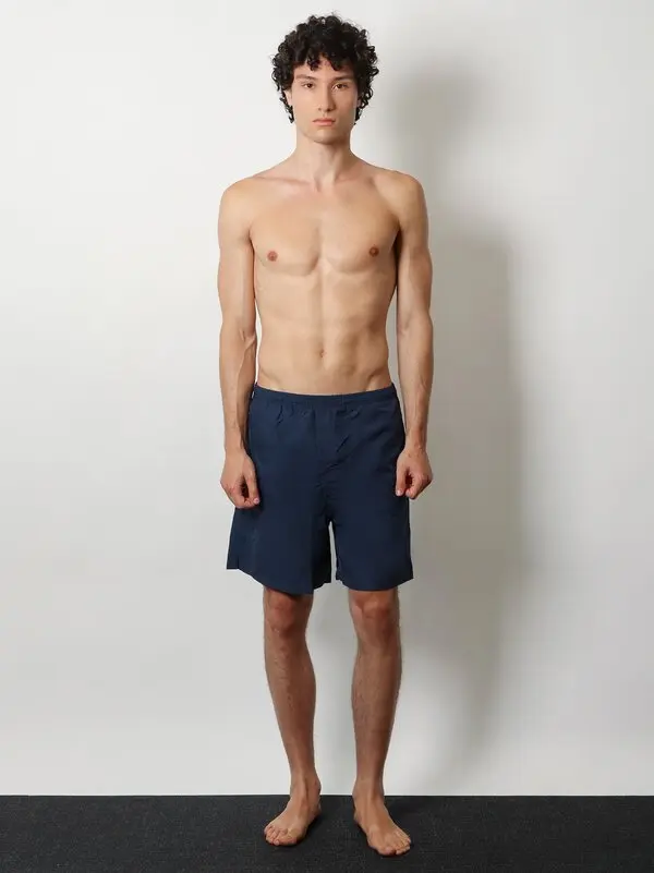AMI Paris Nylon Swimsuit With Tone-on-tone Logo Patch