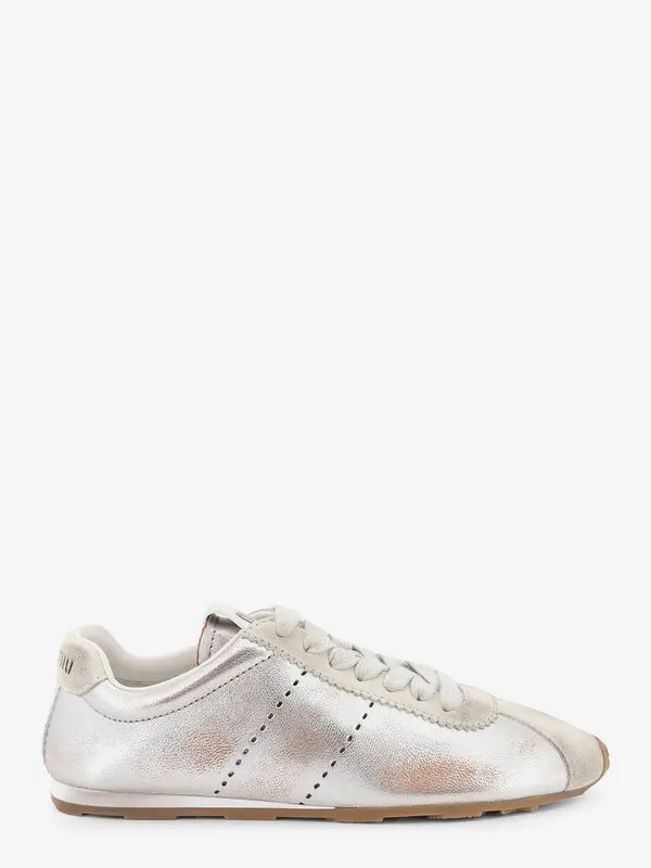 Miu Miu Plume Vintage Leather Sneakers