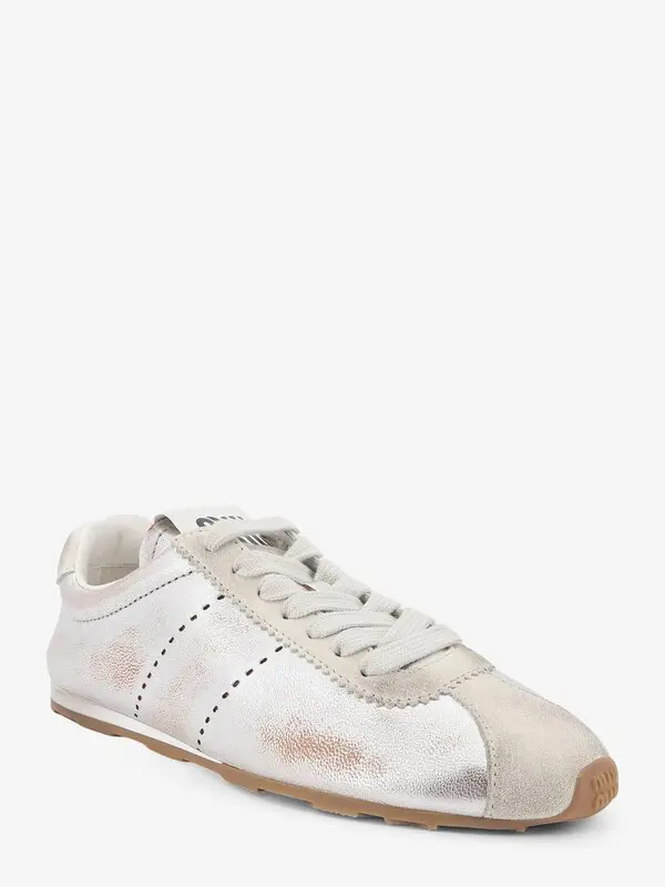 Miu Miu Plume Vintage Leather Sneakers