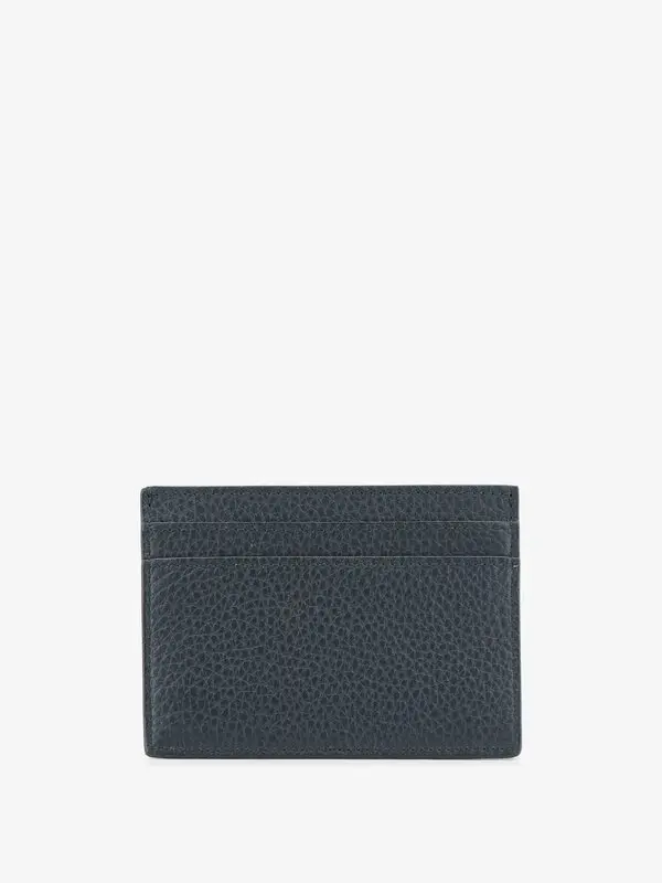 Saint Laurent Tiny Cassandre Textured Leather Card Holder
