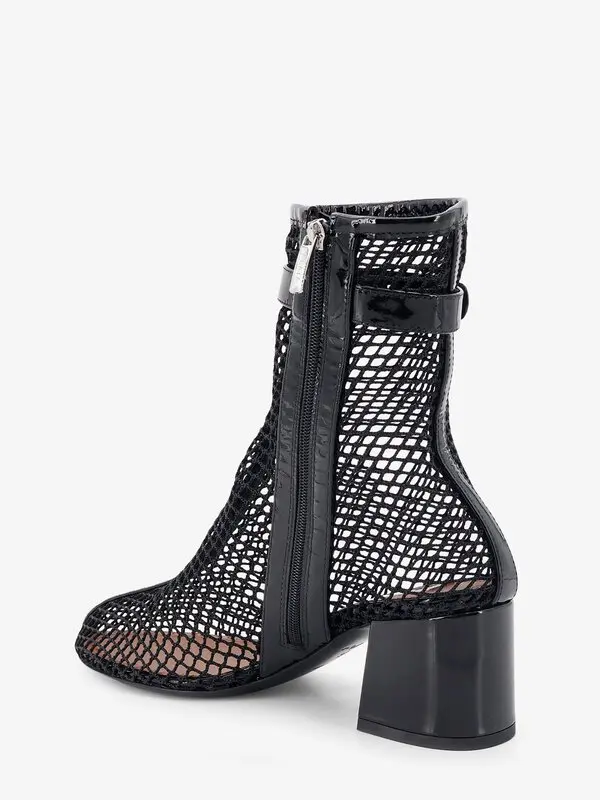 Alaïa 55 Mesh And Patent Leather Boots