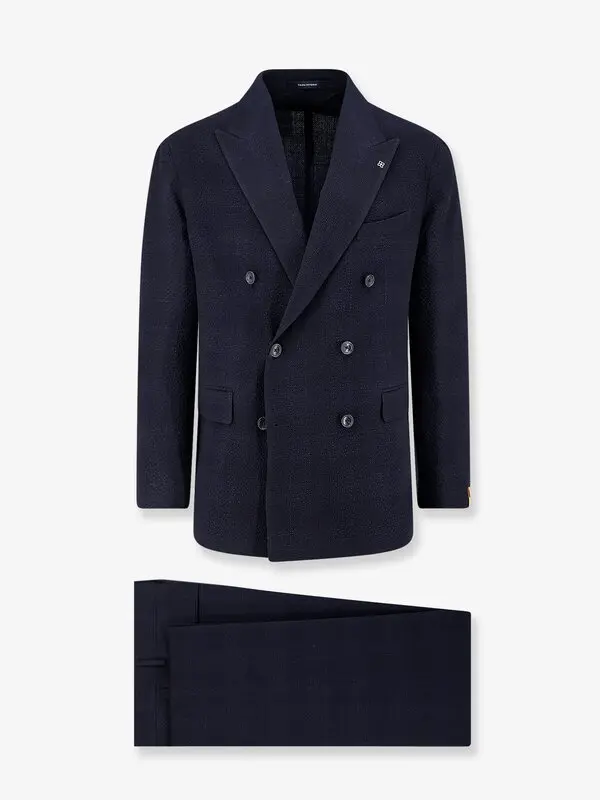 Tagliatore Double-breasted Stretch Virgin Wool Suit