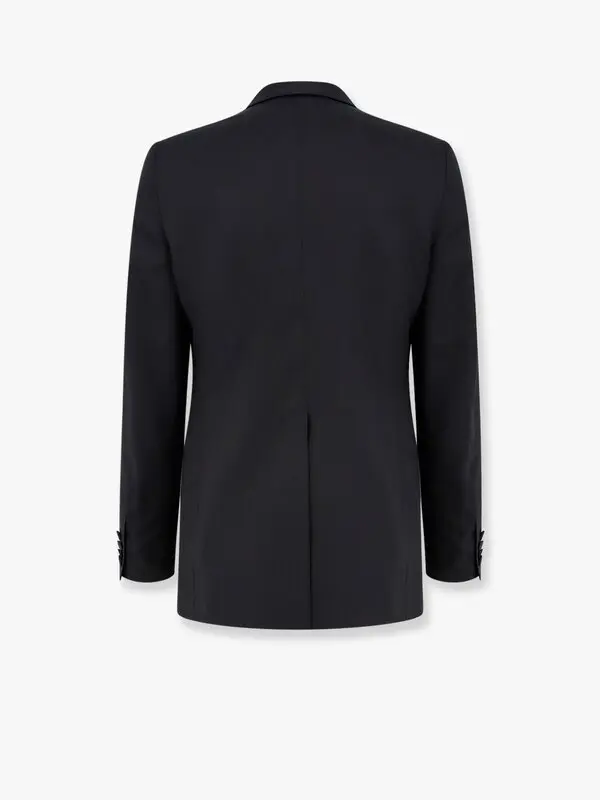 Tagliatore Virgin Wool Tuxedo With Iconic Brooch
