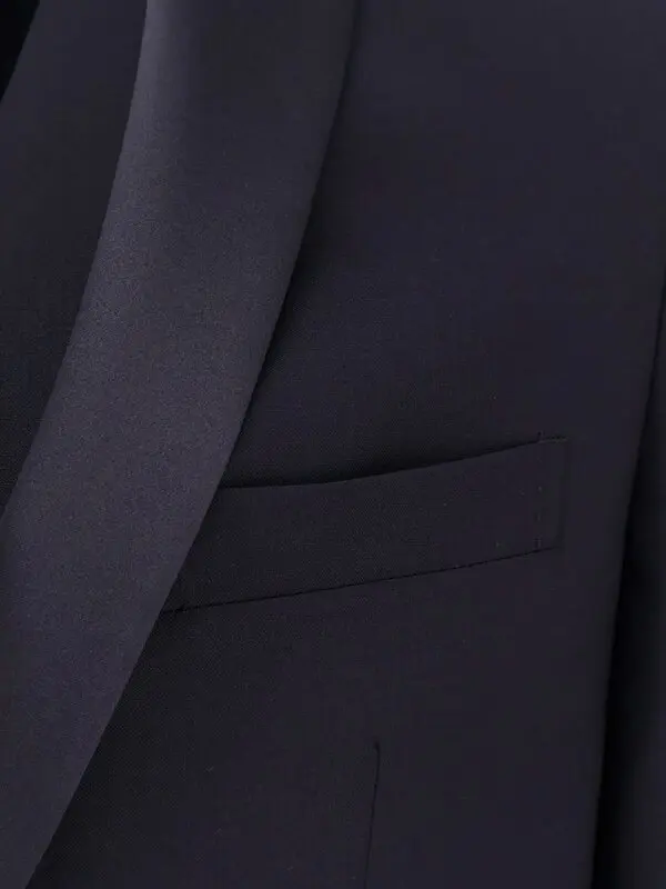Tagliatore Virgin Wool Tuxedo With Vest
